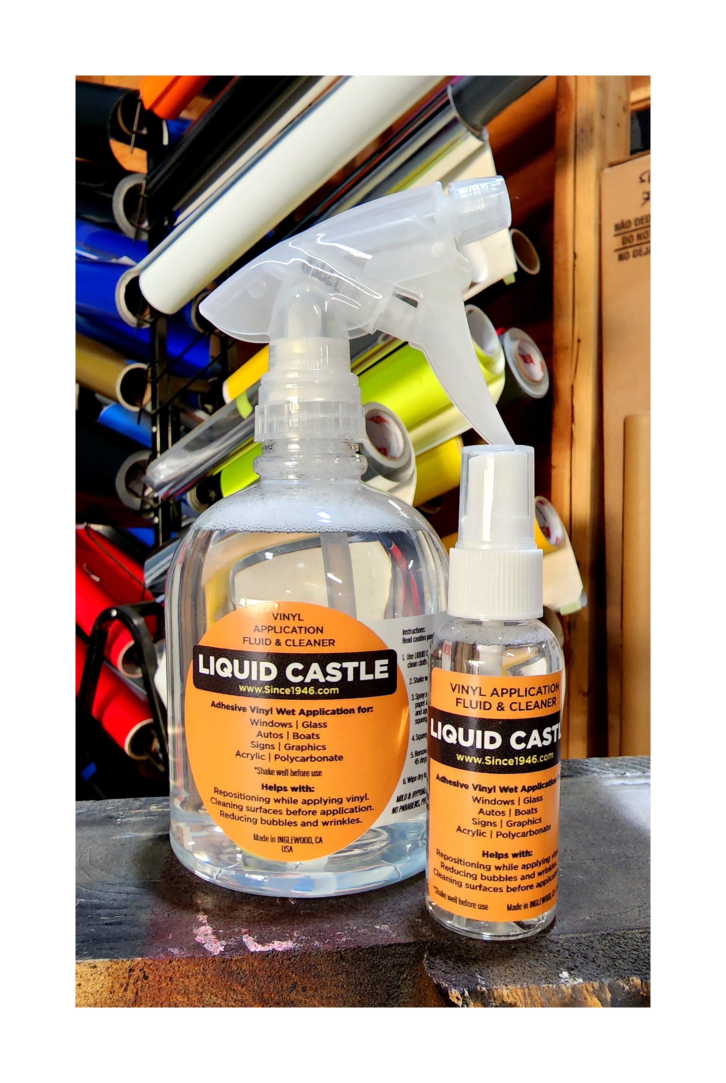 Liquid Castle 16oz Sprayer Application Fluid for Vinyl Wraps Decals ...