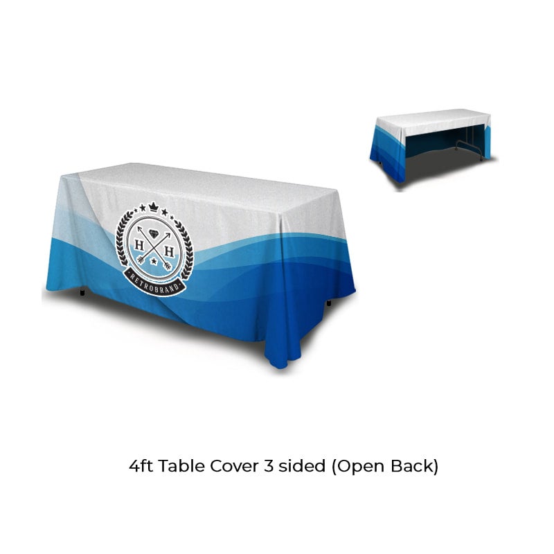 4ft Table Cover | Castle Signs & Graphics Inc